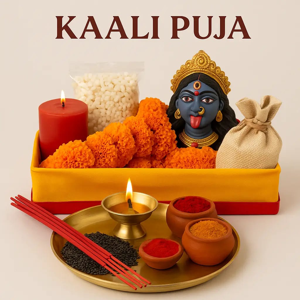 Kali Puja Samagri Kit – 72 Items - Bharatsastra Puja Store